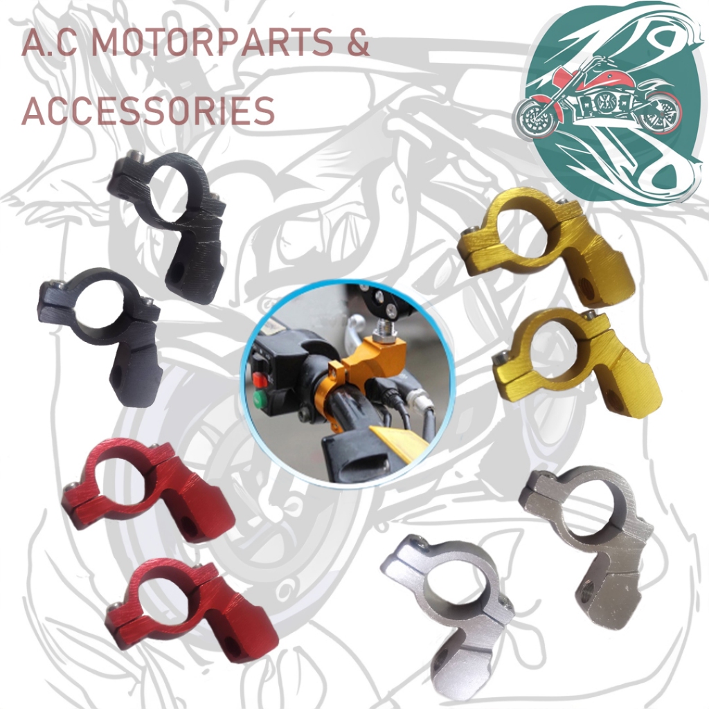 Motorcycle Universal Bicycle Bike Motor Side Mirror Adapter Base Clamp ...
