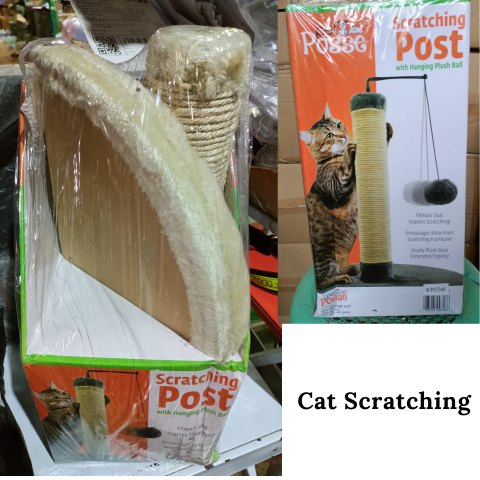 Cat Scratching Post,Claw Scratcher,Cat Post Tree Climbing Toy Activity ...