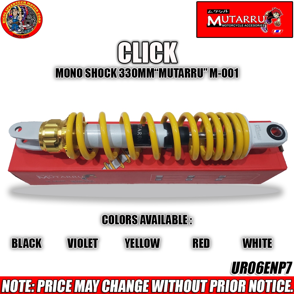 CLICK/ MIO MONO SHOCK M-001 330MM "MUTARRU" (UR06ENP7) | Shopee Philippines