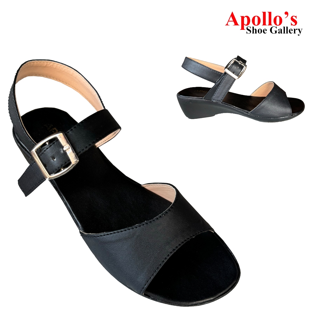 DUTY SANDALS Apollo 8899 MARIKINA MADE Ladies Wedge Sandals BLACK ...