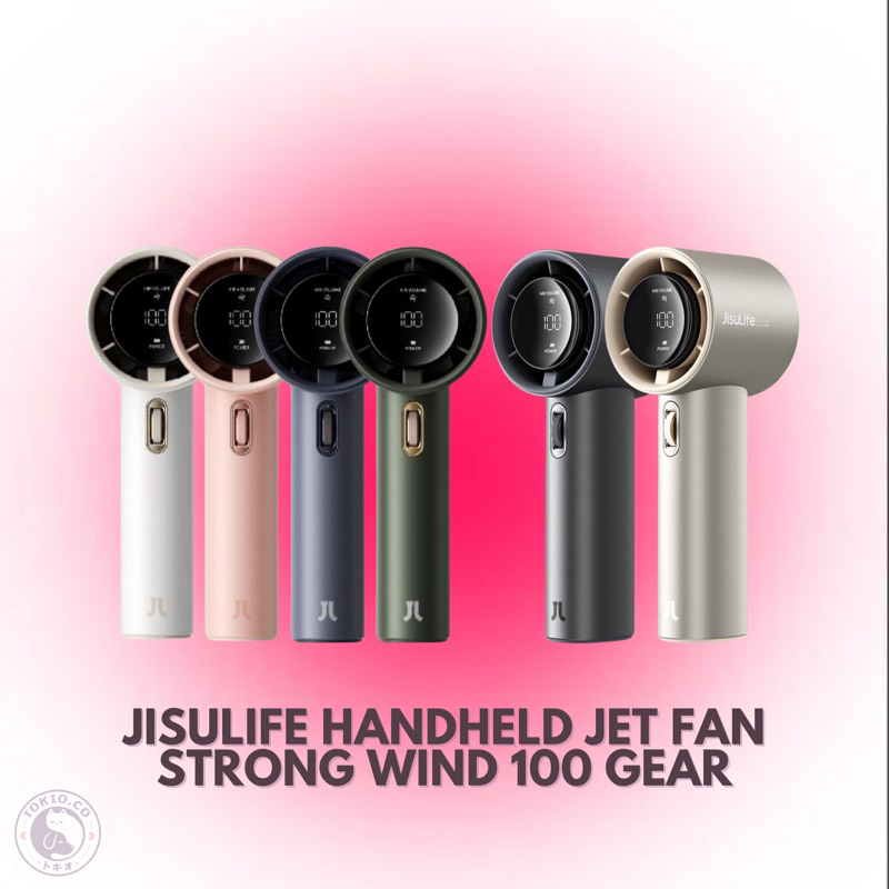 JISULIFE • Mini Fan Rechargeable • Handheld Jet Fan • Strong Wind 100 ...