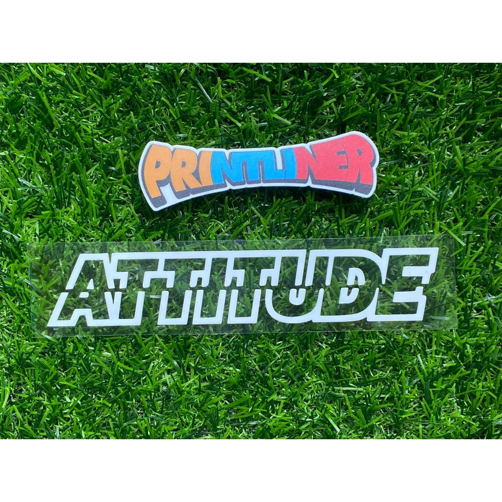ATTITUDE STICKER DECALS FOR MOTORCYCLE, CARS & ETC (WATERPROOF ...