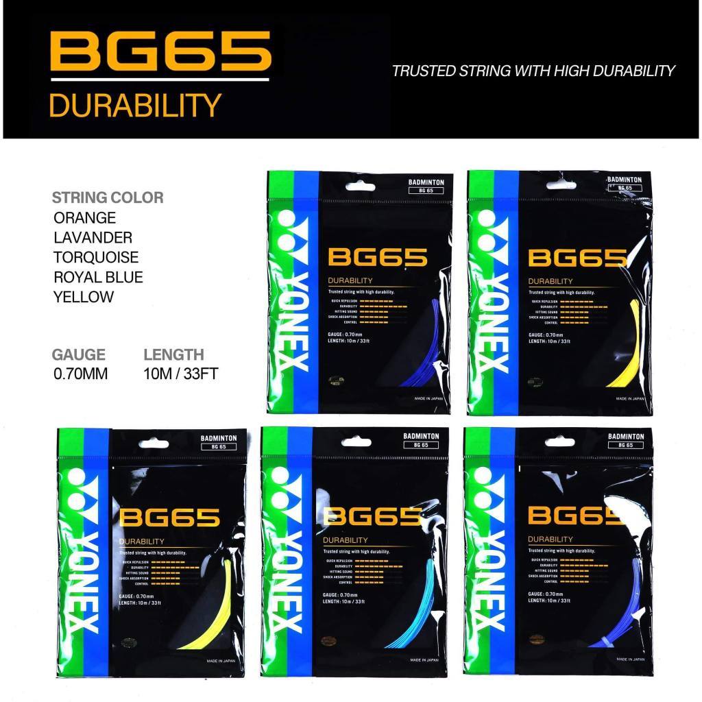 YONEX BG65 STRINGS | THE BEST STRING FOR ALL-AROUND PERFORMANCE ...