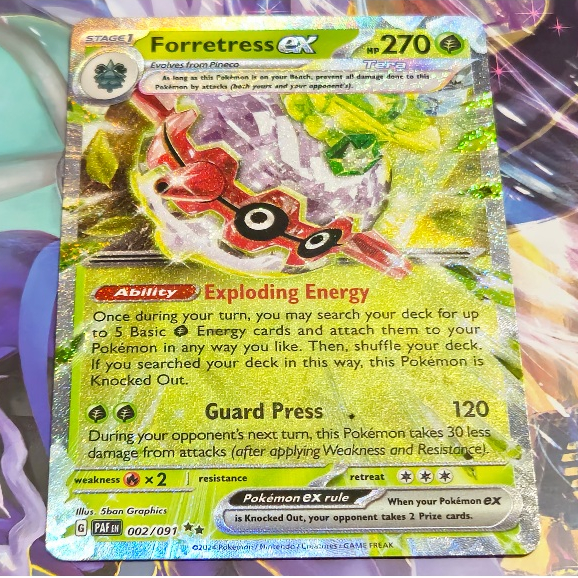 Pokemon TCG Forretress ex Paldean Fates Ultra Rare | Shopee Philippines