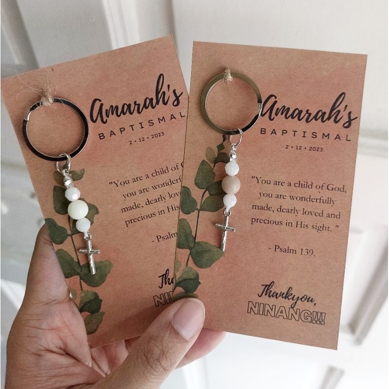 (6PCS W/PACKAGING) Baptism Baptismal Christening Souvenir Giveaways ...