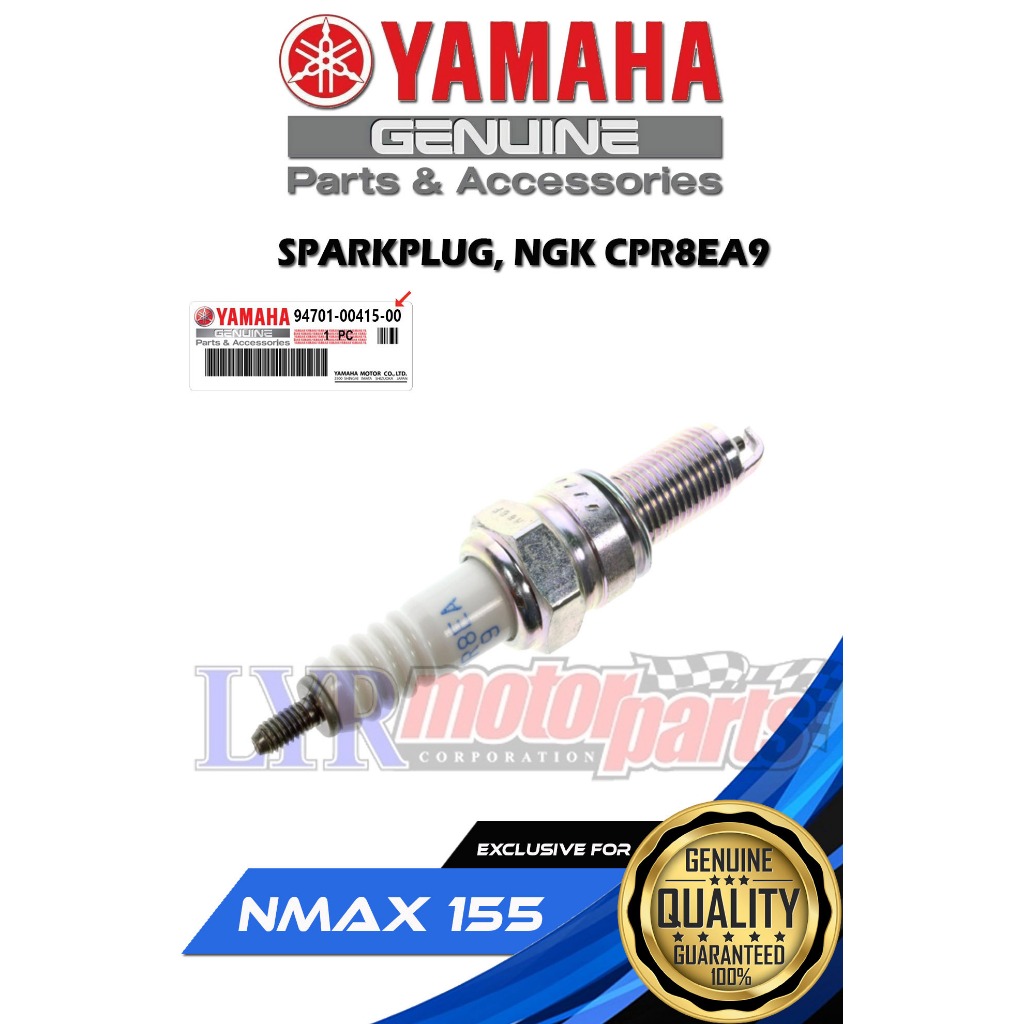 YAMAHA GENUINE SPARKPLUG NGK, CPR8EA9 FOR NMAX 155 ( 94701-00415-00 ...