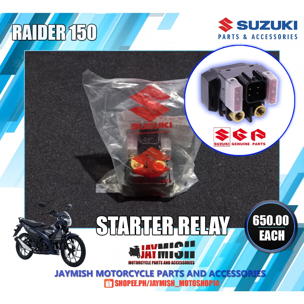 Starter Relay Raider 150 Suzuki Genuine Parts | Shopee Philippines