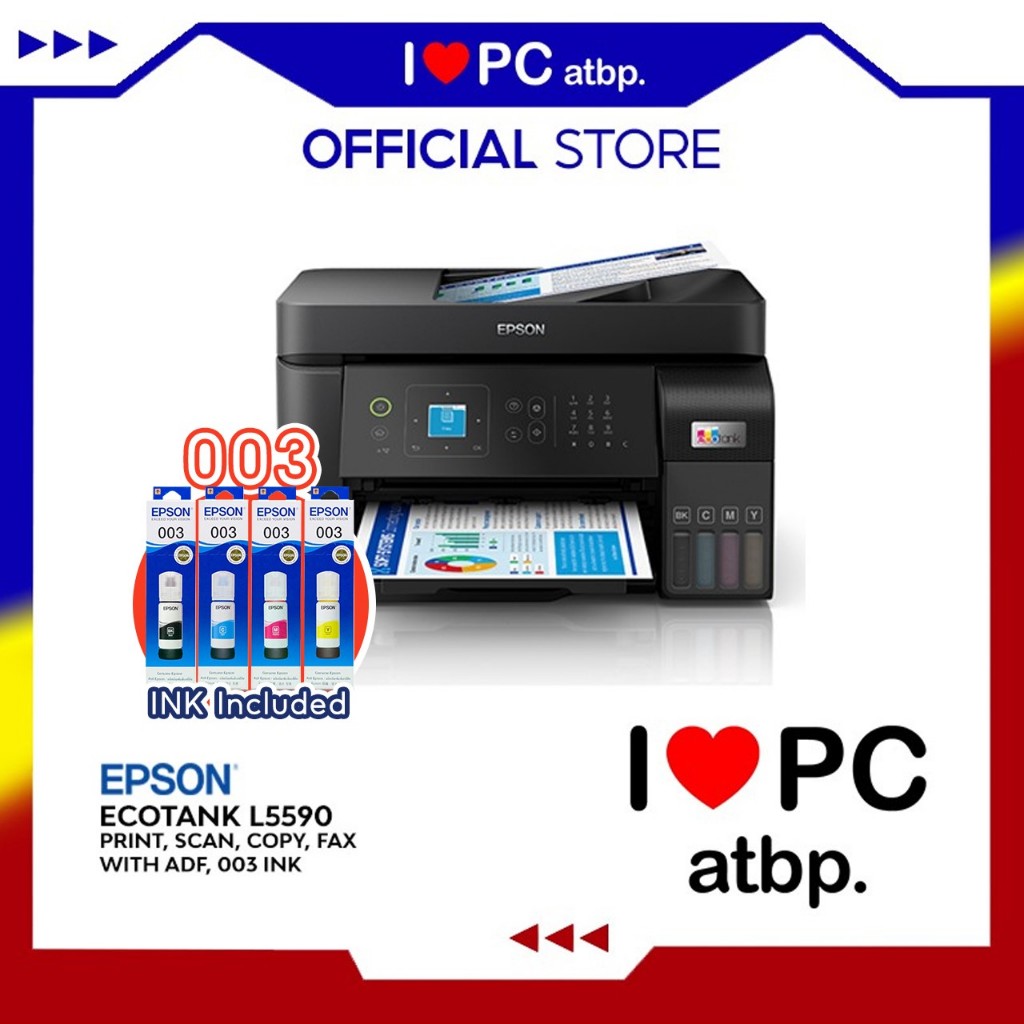 Epson EcoTank L5590 Ink Tank Printer (Print, Scan, Copy, Fax with ADF ...