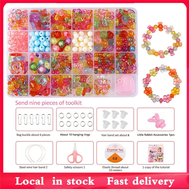 5000Pcs Beads Kit DIY acrylic letter bead set for Name Bracelets ...