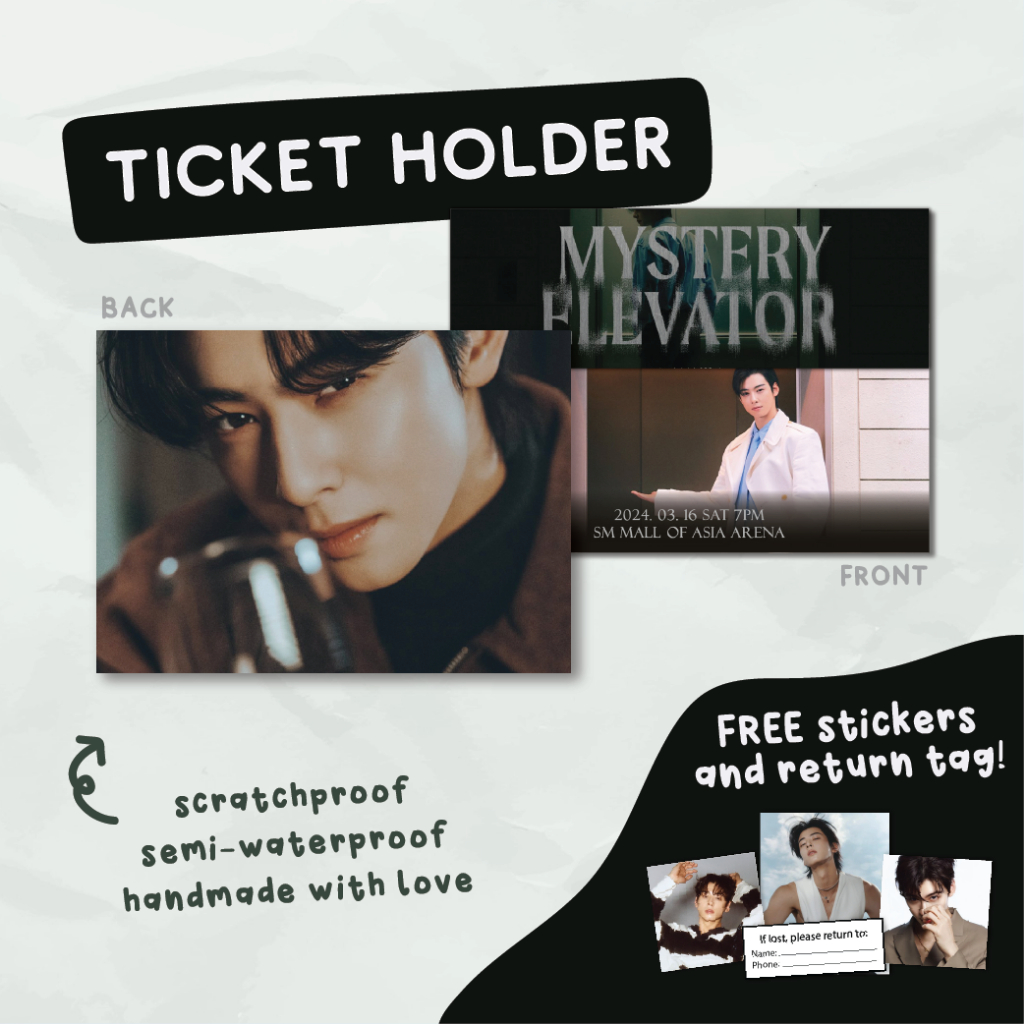 SCRATCHPROOF CHA EUN-WOO 2024 Just One 10 Minute [Mystery Elevator] in Manila Ticket Holder ...