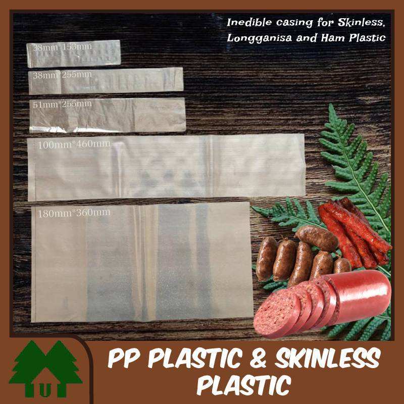 Ice Candy Plastic / Skinless Plastic / CLEAR PP PLASTIC BAG HAM CASING ...