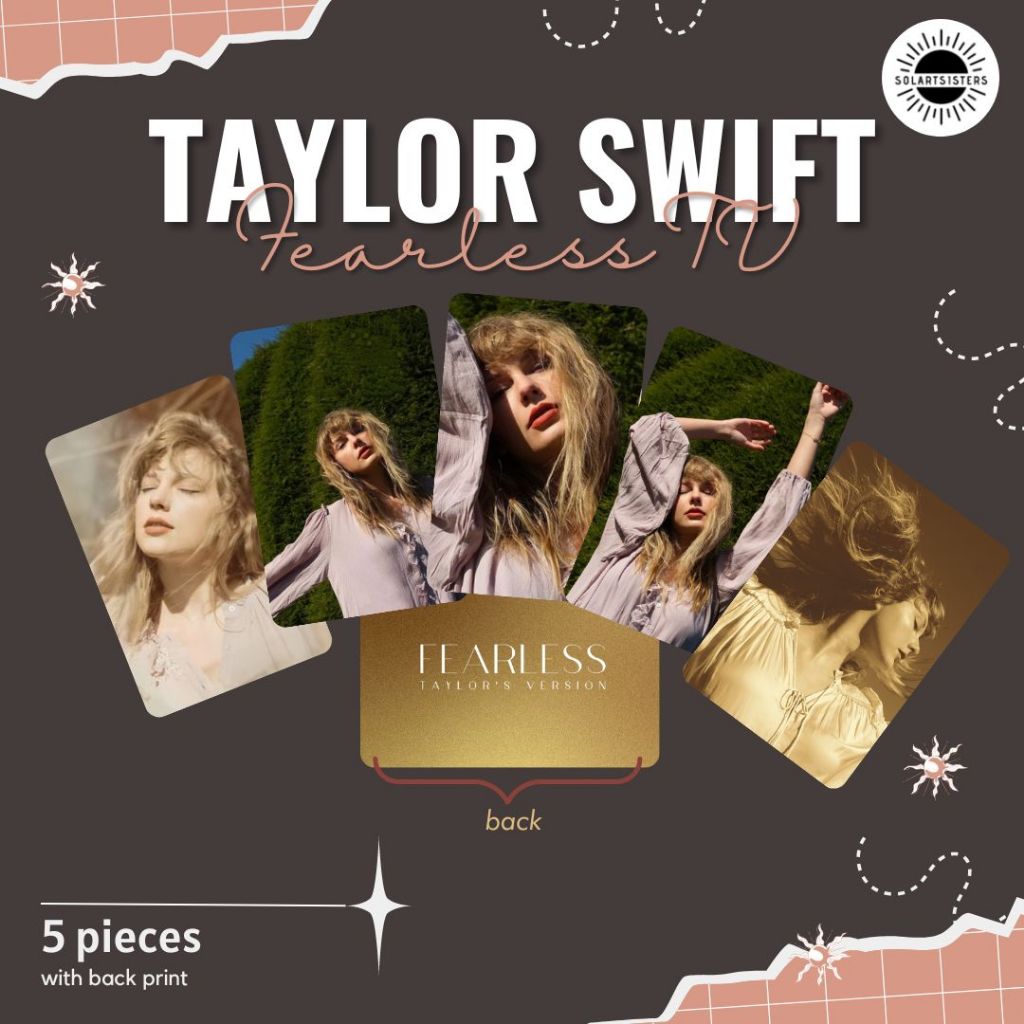 Taylor Swift Fearless TV Set 5 pcs Swiftie Photocards Photo card ...