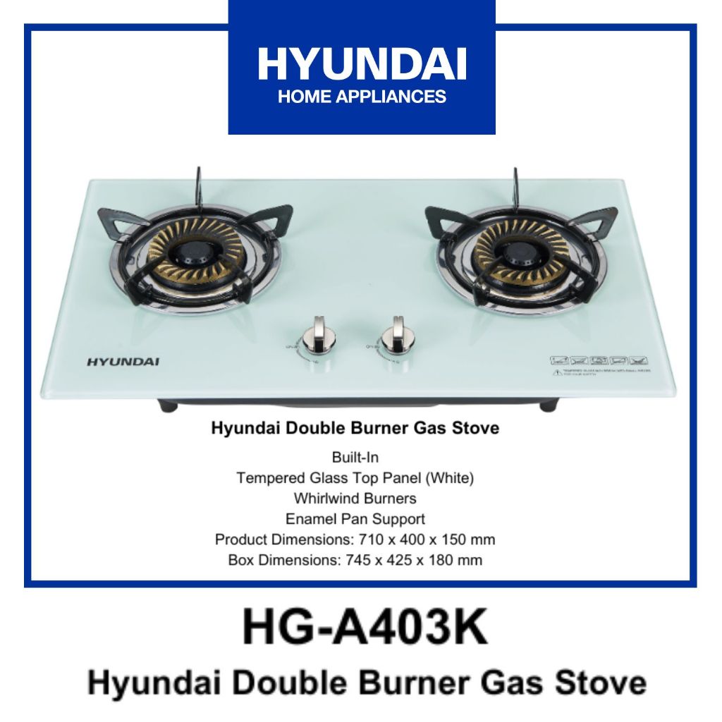 Hyundai HG-A403K Built-In Hob Tempered glass | Shopee Philippines