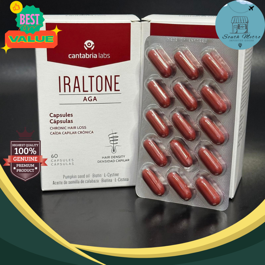 Iraltone AGA Anti Hair Loss Capsules 60 Pieces | Shopee Philippines