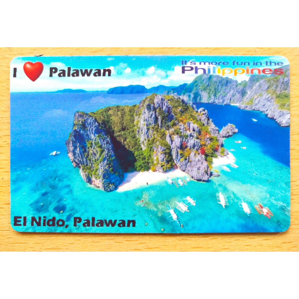 Philippine Place Ref Magnet Tourist Spot - I love Palawan | Shopee ...