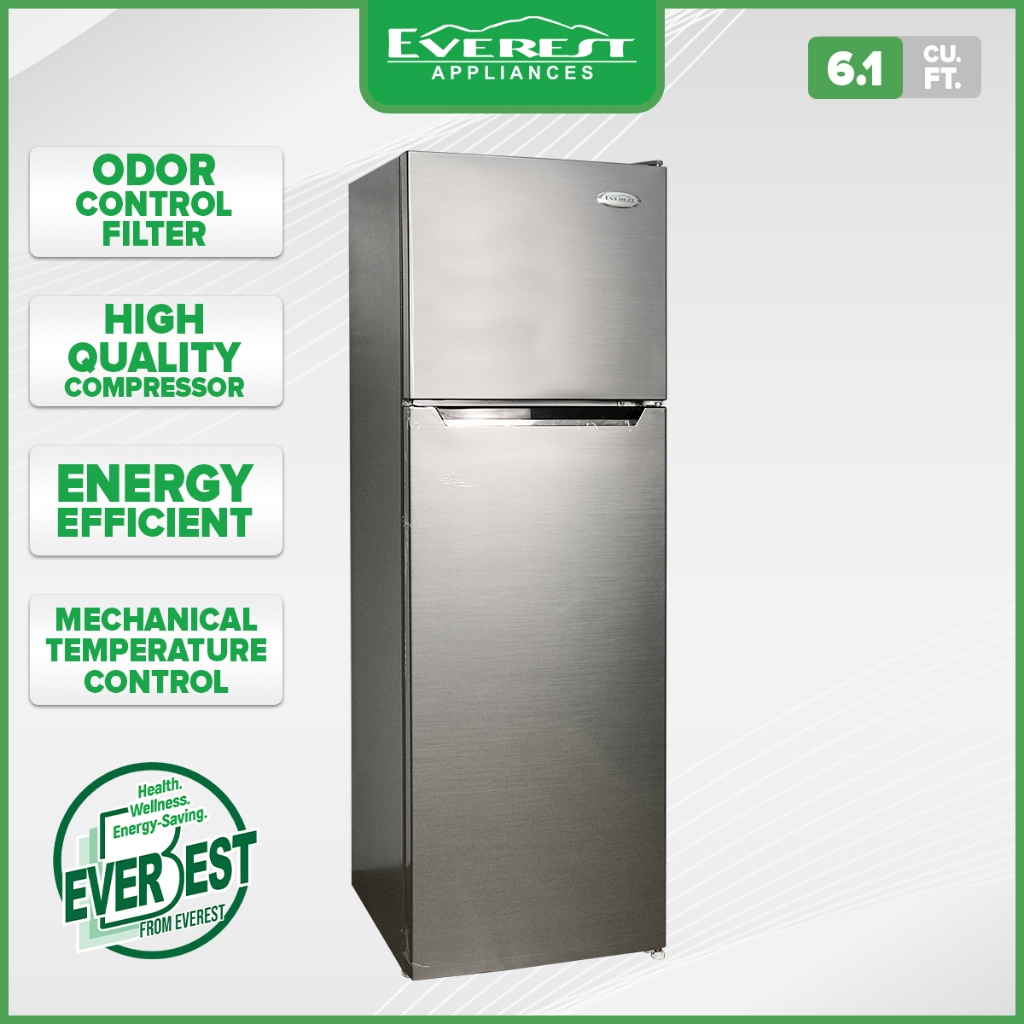 EVEREST 6.1 cu.ft Two Door Refrigerator/ Non Inverter/ Manual ...