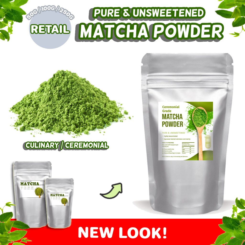 Zenfiber Organic Pure Matcha Powder - Ceremonial/Culinary Grade (50g ...