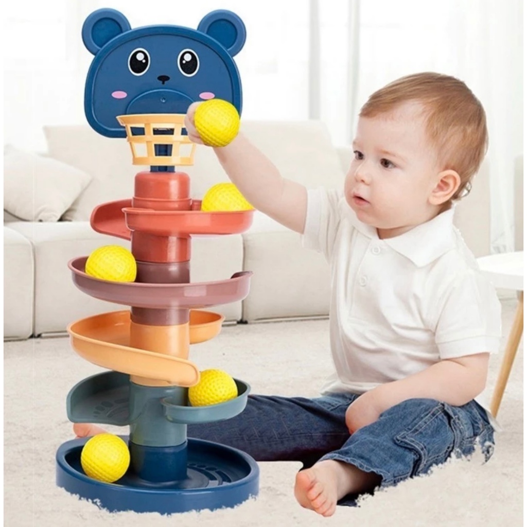 Children's pretend mini stand sliding ball and cirlcle ferrule layer ...