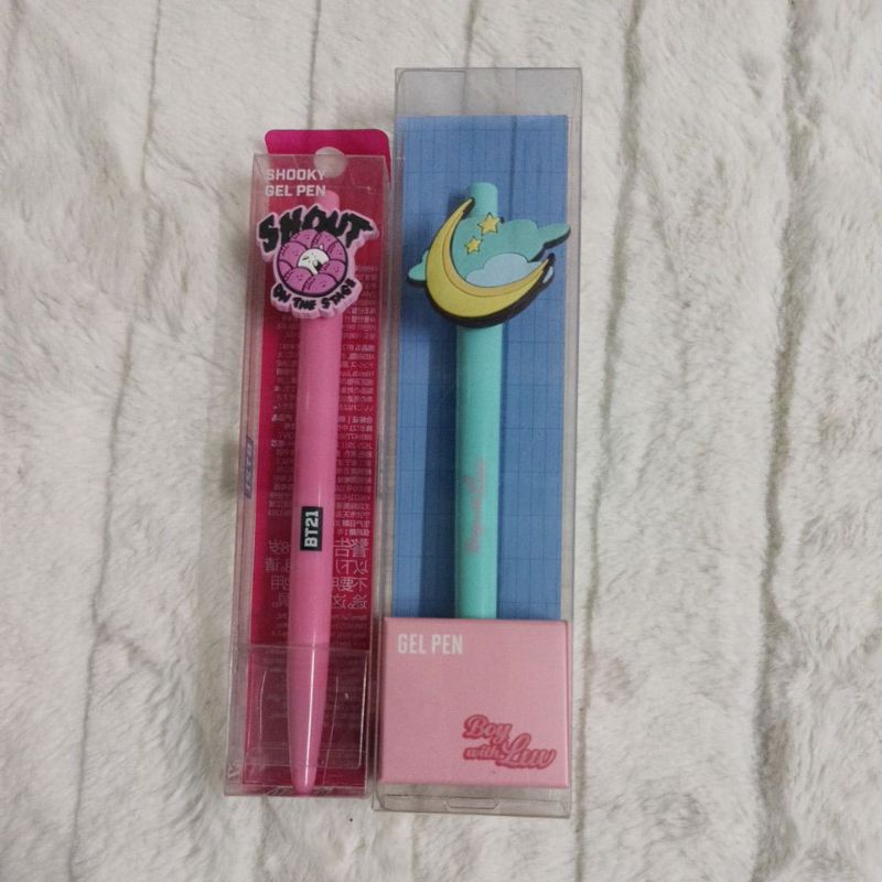 BT21 SHOOKY SHOUT / BOY WITH LUV GEL PEN | Shopee Philippines