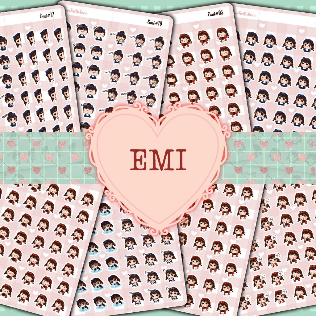 PLAYFUL EMI CHIBIS - LITTLE GIRL SERIES PLANNER STICKERS | Shopee ...