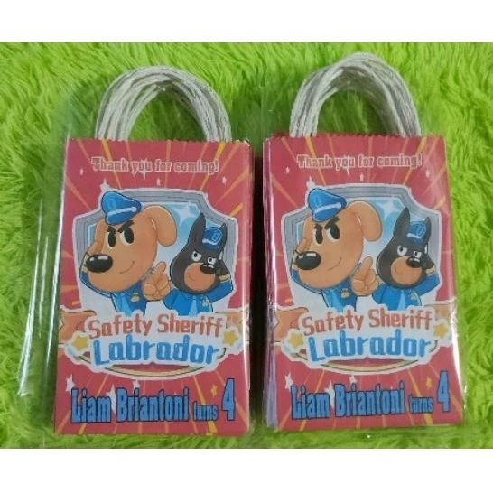 Safety Sheriff Labrador free Customize name lootbag sold per 10pcs ...