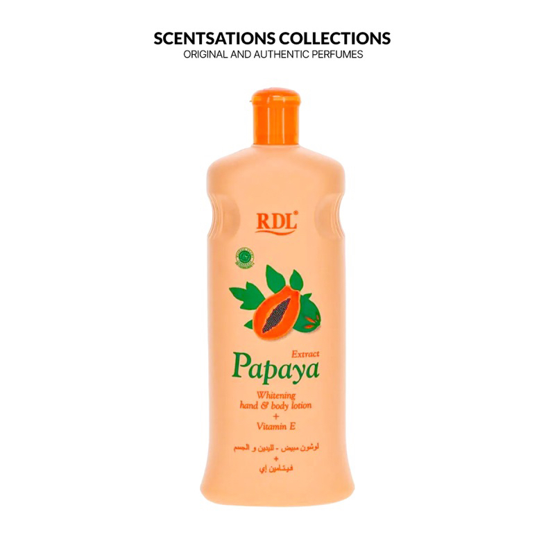 RDL Whitening Papaya Lotion 600ml imported from Dubai | Shopee Philippines