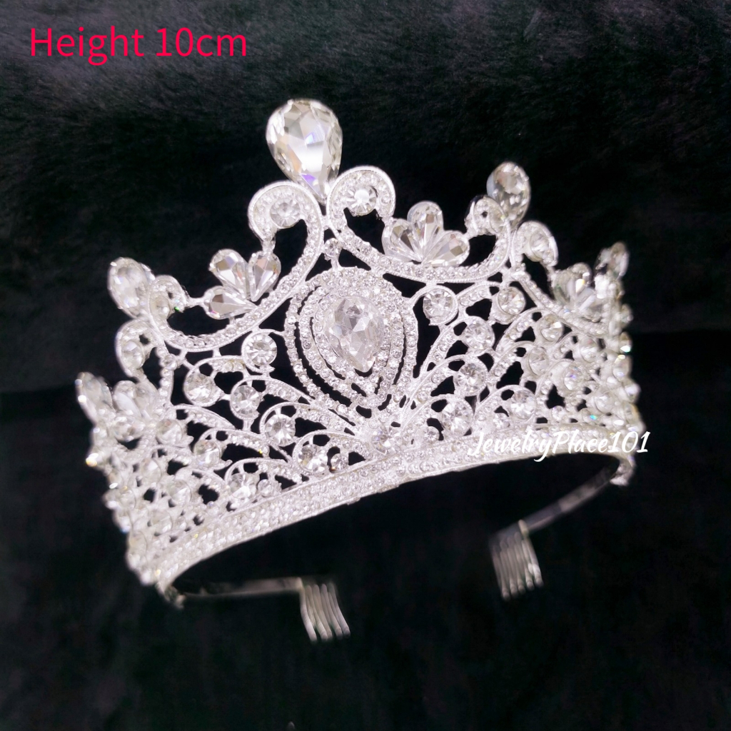 JP101 10CM Classic elegant pageant alloy rhinestone Princess party ...