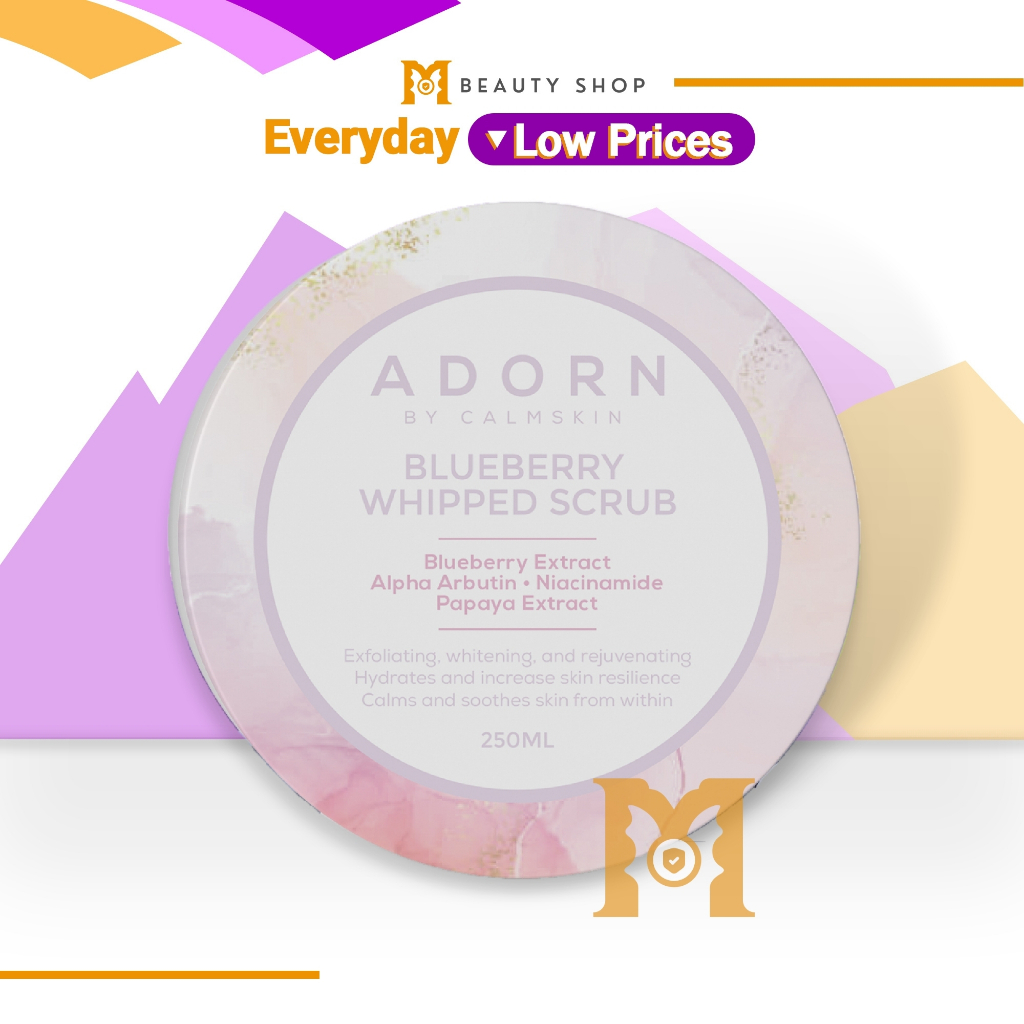 Adorn BY Calmskin Blueberry Whipped Scrub | Exfoliating | Whitening ...