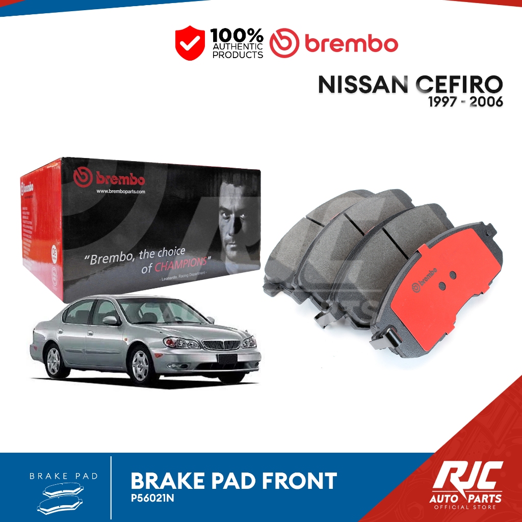 BREMBO BRAKE PAD NISSAN CEFIRO FRONT 1997-2006 P56021N 1set | Shopee ...