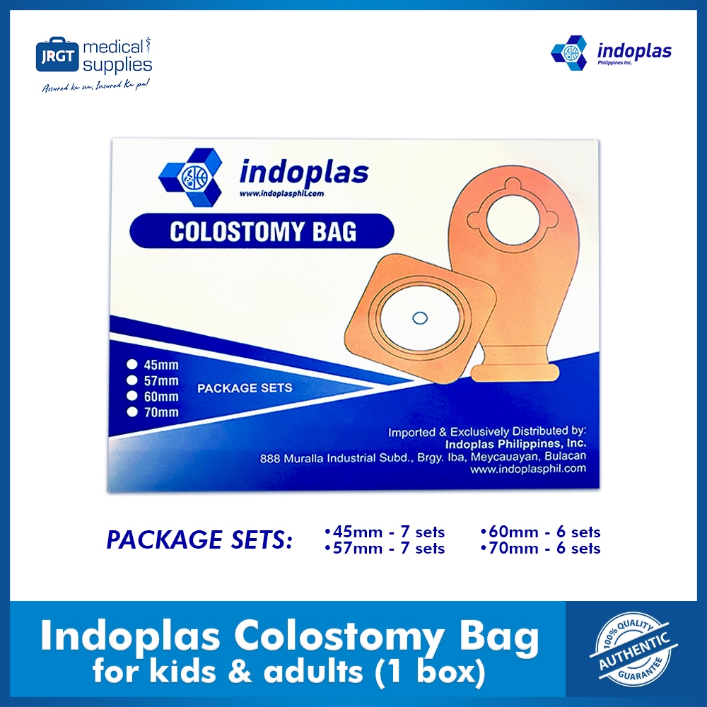 Indoplas Colostomy Stomach Bag for Kids & Adults (1box, 7sets) | Secure ...