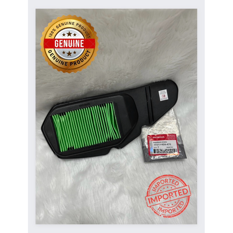 AIR FILTER ELEMENTS for Honda Click 125/150 V1,V2 and 125 V3 Game ...