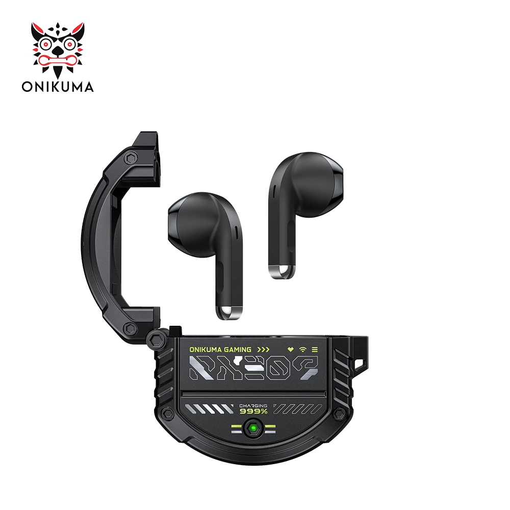 Onikuma T309 Wireless Earbuds Earphones Cool Mecha Zinc Alloy Case ...
