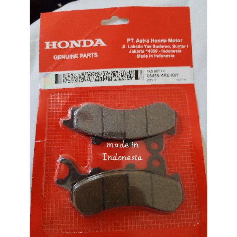 HONDA PCX 160 CBS BRAKE PAD FRONT | Shopee Philippines