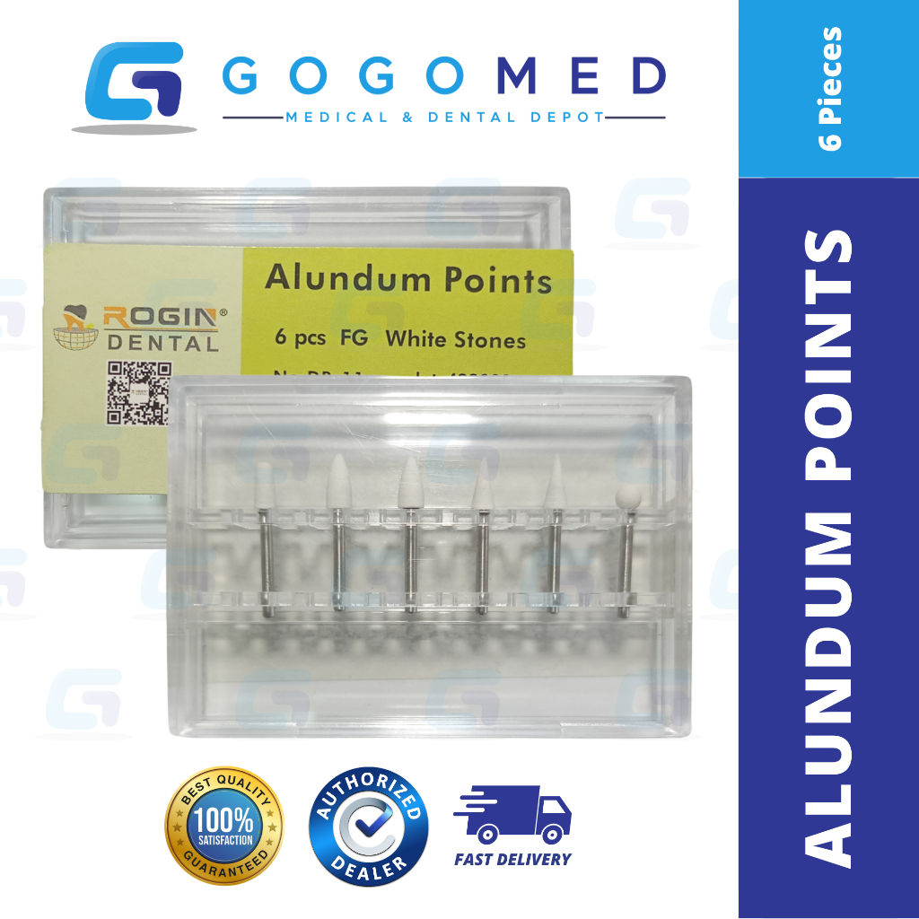 Alundum Points Composite Polishing and Finishing Kit 6pcs (White Stones ...