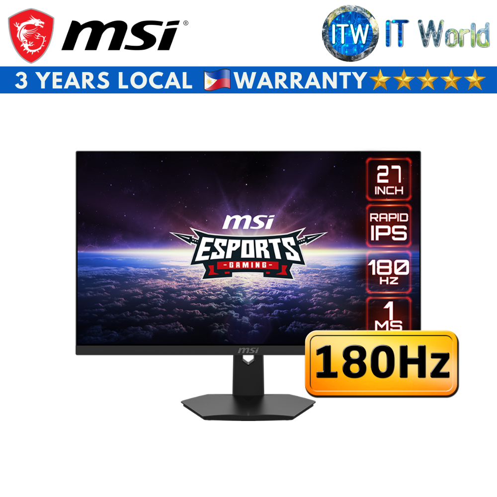 MSI G274F - 27" FHD(1920x1080) / 180Hz / IPS / 1ms(GTG) / Flat Gaming ...