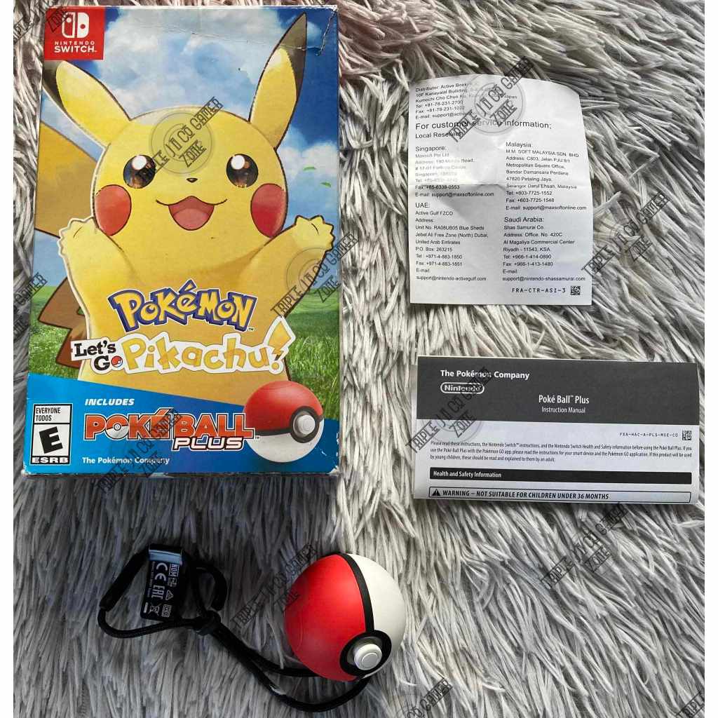 Nintendo Switch Pokeball Plus Poke Ball Plus With Box And Manuals ...