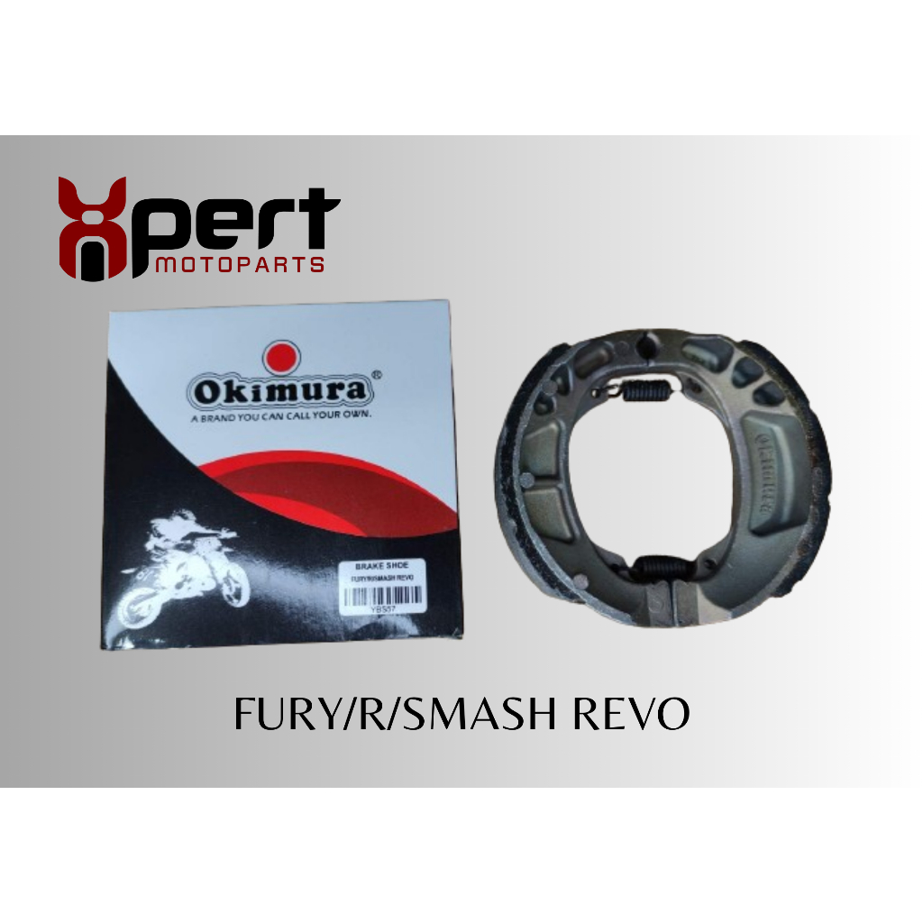 BRAKE SHOE ORIG. TYPE OKIMURA FURY/R/SMASH REVO | Shopee Philippines