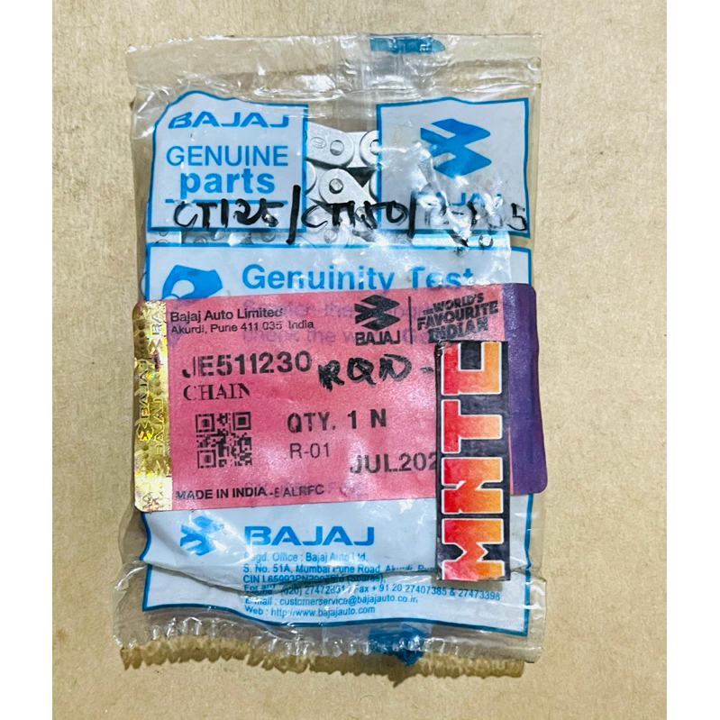 CT125 / Rouser 135/ CT150 (Old Model) Timing Chain 94L (JE511230 ...