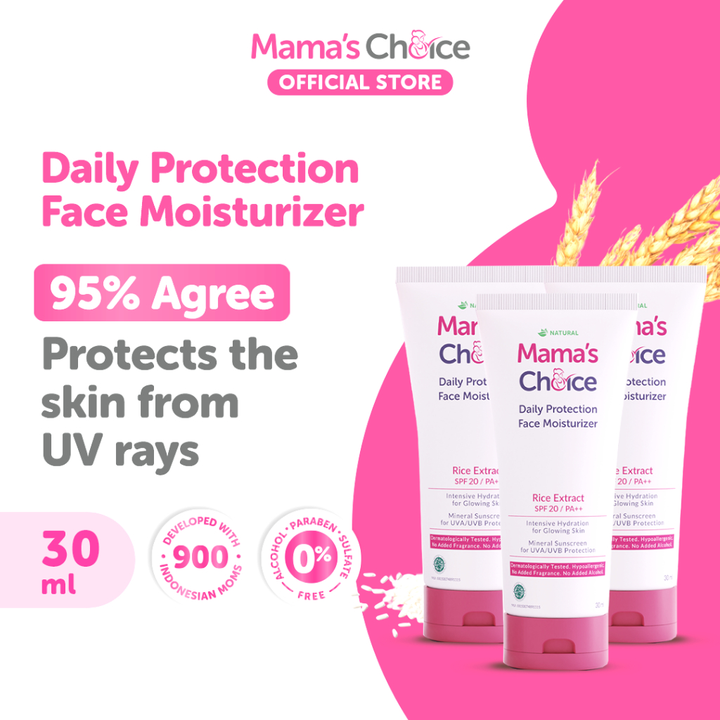 [Bundle of 3] Mama’s Choice Daily Protection Face Moisturizer | Non ...