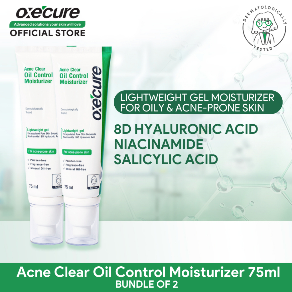 Oxecure Acne Clear Moisturizer 75ml Bundle of 2 | Shopee Philippines