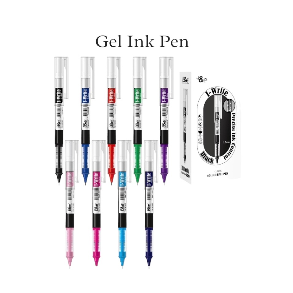 0.5mm I Write Roller Ball Pen (B&E) Sold Per Pack and per Box - 9 ...