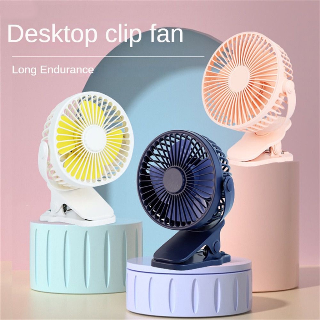 YUTU Mini Electric Fan Brushless Rechargeable Fan Portable Clip Desk ...
