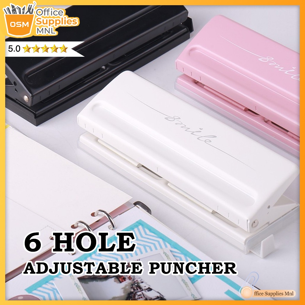 KW-Trio Adjustable 6-Hole Paper Puncher for A4/A5/A6 Scrapbooking ...