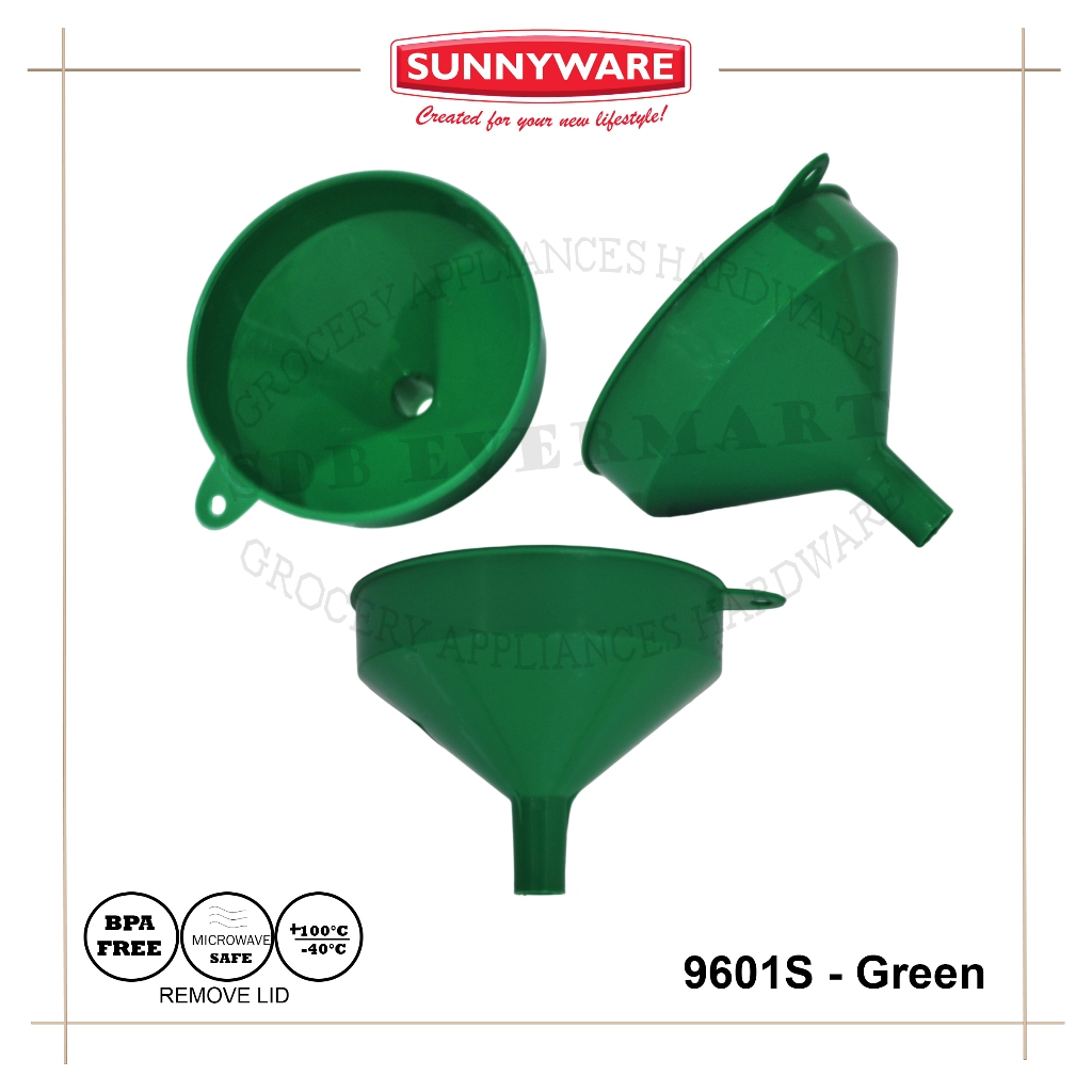 Sunnyware-Funnel-Small-[9601S]-Blue Red Green-1pc | Shopee Philippines
