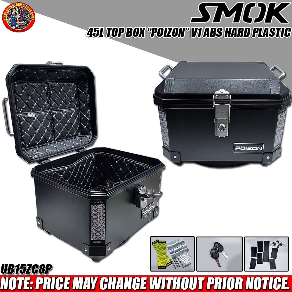 SMOK 45 LITERS TOP BOX "POIZON" V1 ABS HARD PLASTIC (UB15ZC8P) | Shopee ...