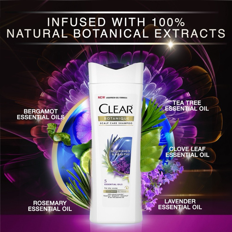 SSU Clear Botanique Anti Dandruff Shampoo Nourished & Healthy 170ml ...