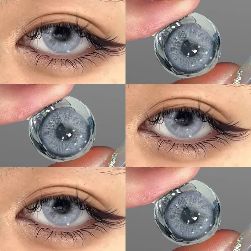 (COD)GEM color normal contact lens, Korean style cute gray blue ...