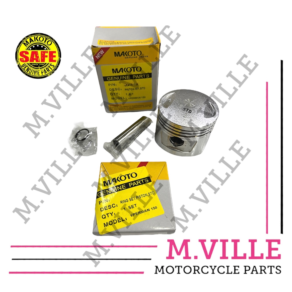 Euro Keeway Viperman / Vperman / Flash 150 motorcycle piston kit ...
