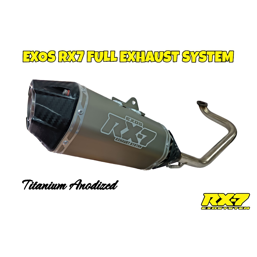 EXOS RACING RX7 FULL EXHAUST SYSTEM (TITANIUM) | Shopee Philippines