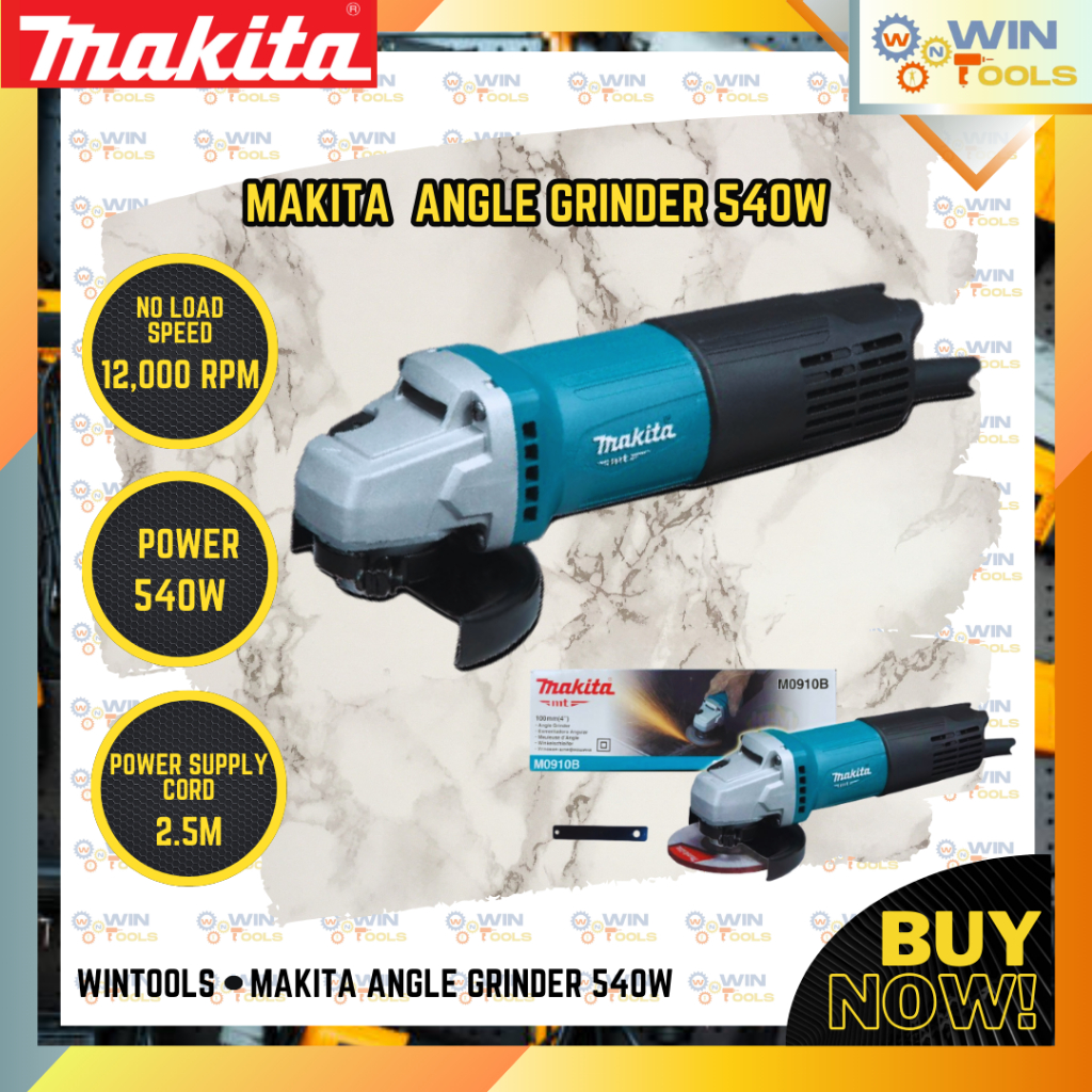 MAKITA M0910B 4-INCHES 100MM ANGLE GRINDER ( 540W ) | Shopee Philippines